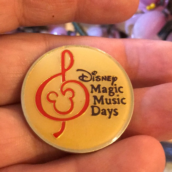 Vintage | Jewelry | Vintage Enamel Disney Magic Music Day Pin | Poshmark